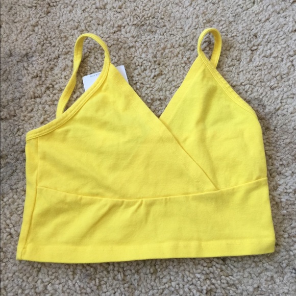 Brandy Melville | Tops | Brandy Melville Yellow Amara Tank Top | Poshmark